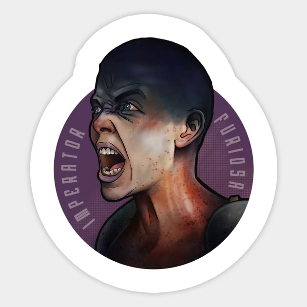 Imperator Furiosa from Mad Max - Mad Max Imperator Furiosa - Sticker ...