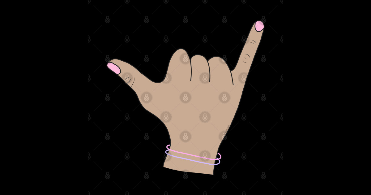 Shaka hand sign - Shaka Sign - Sticker | TeePublic