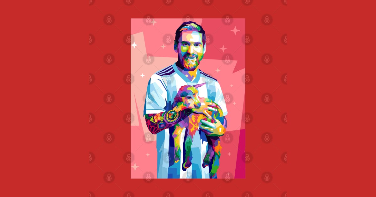Messi GOAT - Messi - T-Shirt | TeePublic