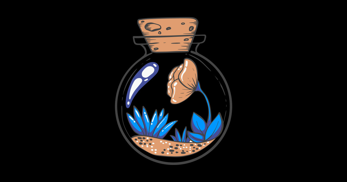 Novigender Potion Terrarium Hidden colors - Lgbt - Sticker | TeePublic