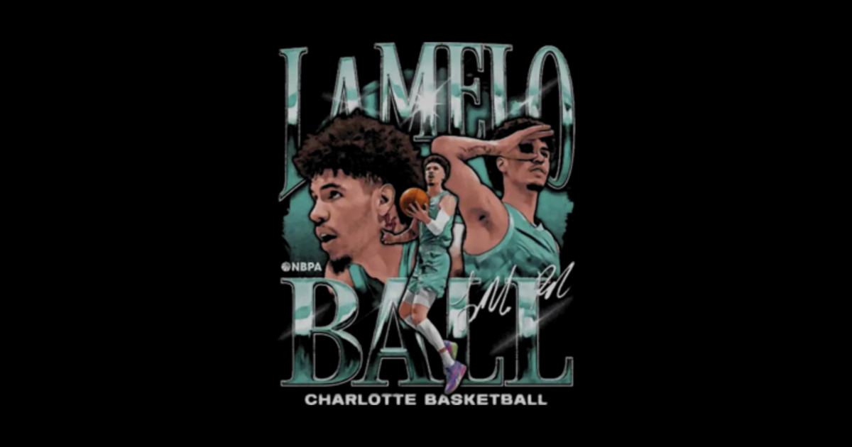 Lamelo Ball Charlotte Vintage (1) - Lamelo Ball - Sticker | TeePublic
