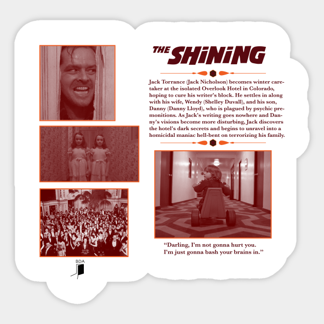 The Shining Synopsis Design - The Shining - Sticker | TeePublic