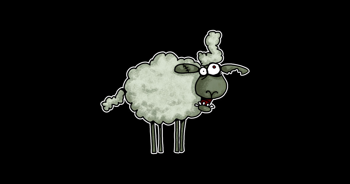 Zombie Sheep - Zombie - Sticker | TeePublic