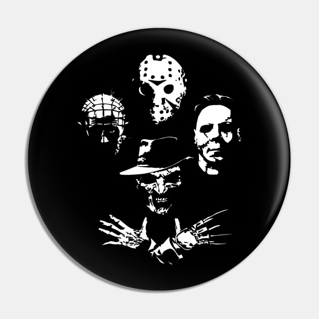 Horror Icons - Horror - Pin | TeePublic