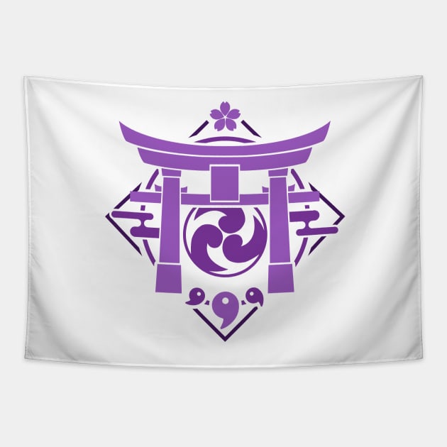 Genshin Impact Inazuma Emblem - Genshin Impact - Tapestry | TeePublic