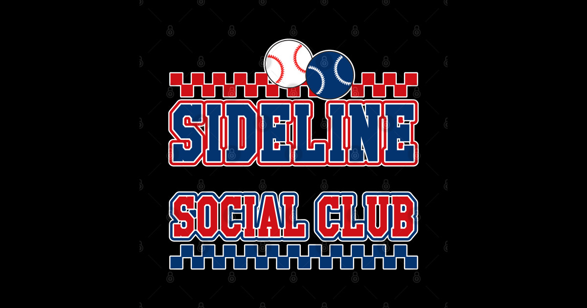 Sideline Social Club, Cheer Loud and Proud - Baseball - Sticker | TeePublic