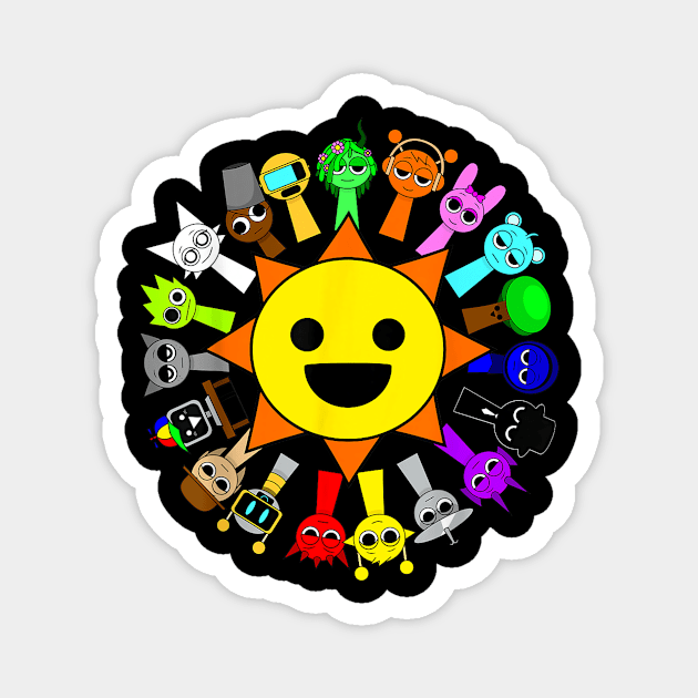 All my Sprunki toys Kids Boys Girls - Sprunki - Magnet | TeePublic