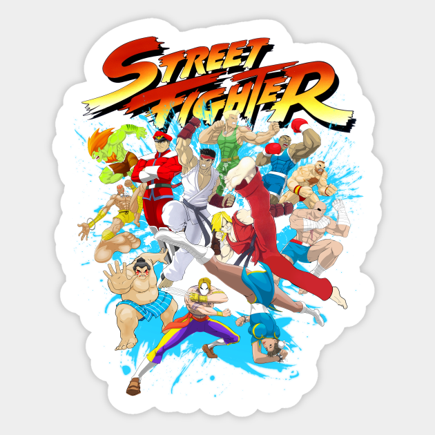 World Warrior Street Fighters - Street Fighter - Sticker | TeePublic