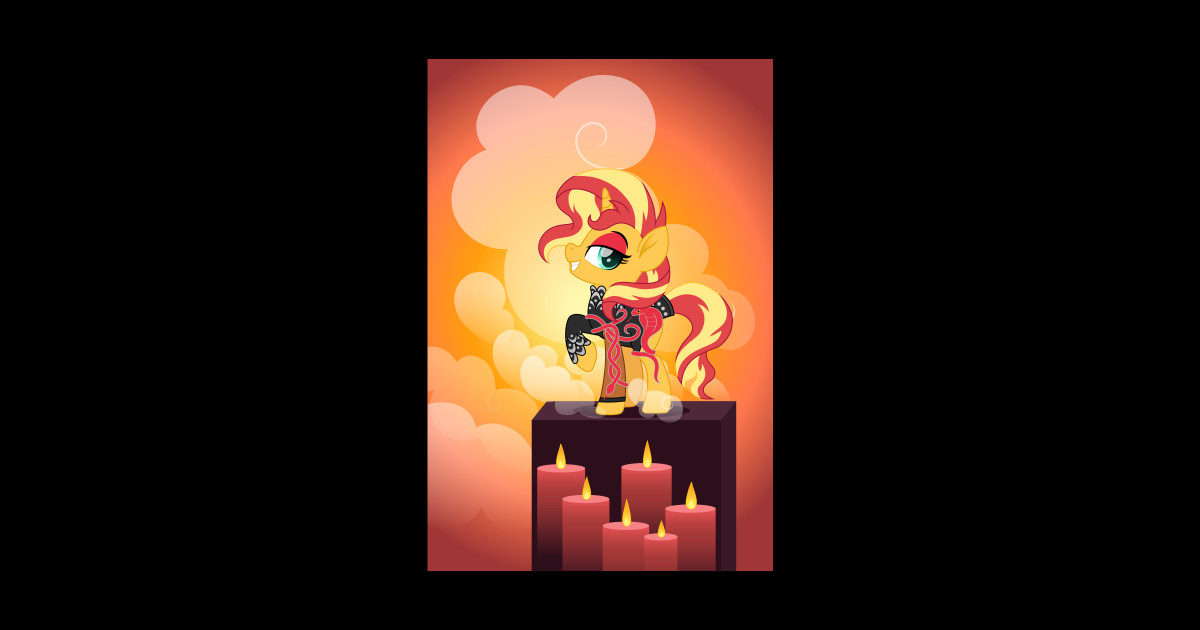 snake Sunset Shimmer scene - My Little Pony - Sticker | TeePublic