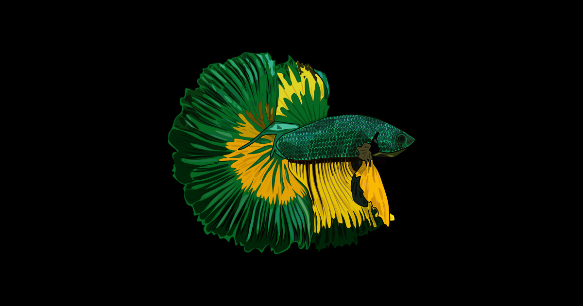 Siamese fighting fish cartoon illustration - Siamese Fighting Fish ...