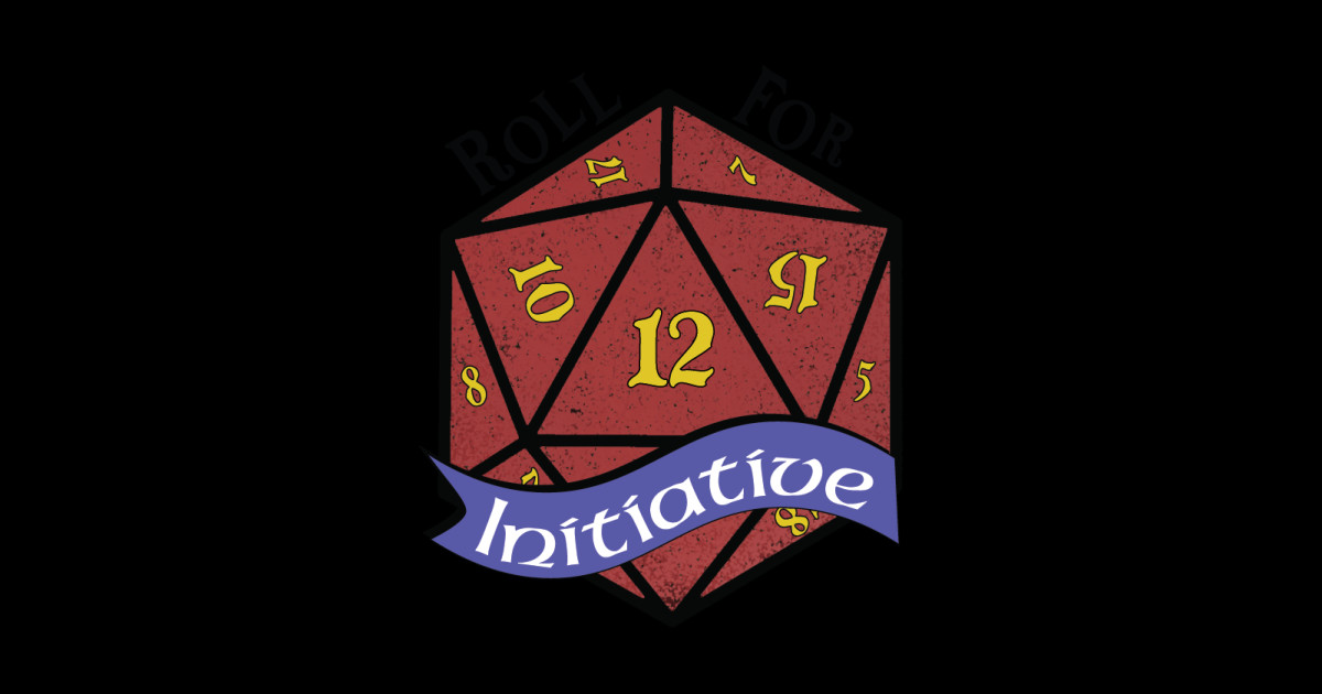 Roll for Initiative - D20 - Sticker | TeePublic