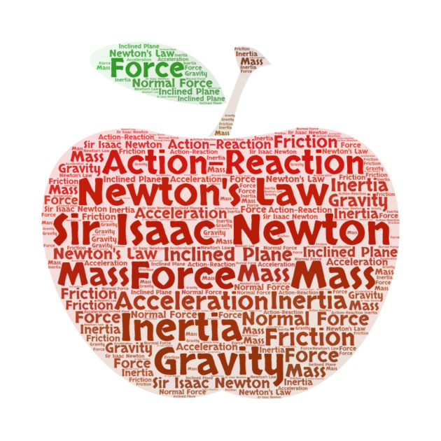 Physics Gift Apple Newton - Physics Gift - T-Shirt | TeePublic
