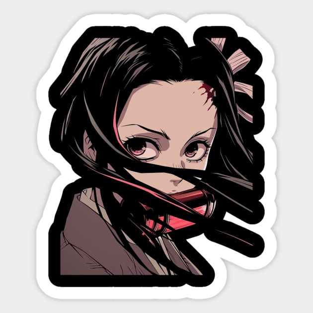 NEZUKO FAN ART - Nezuko Fan Art - Sticker | TeePublic