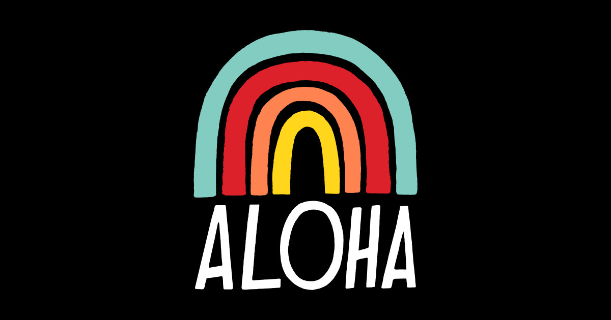 Aloha Hawaii - Aloha - Sticker | TeePublic