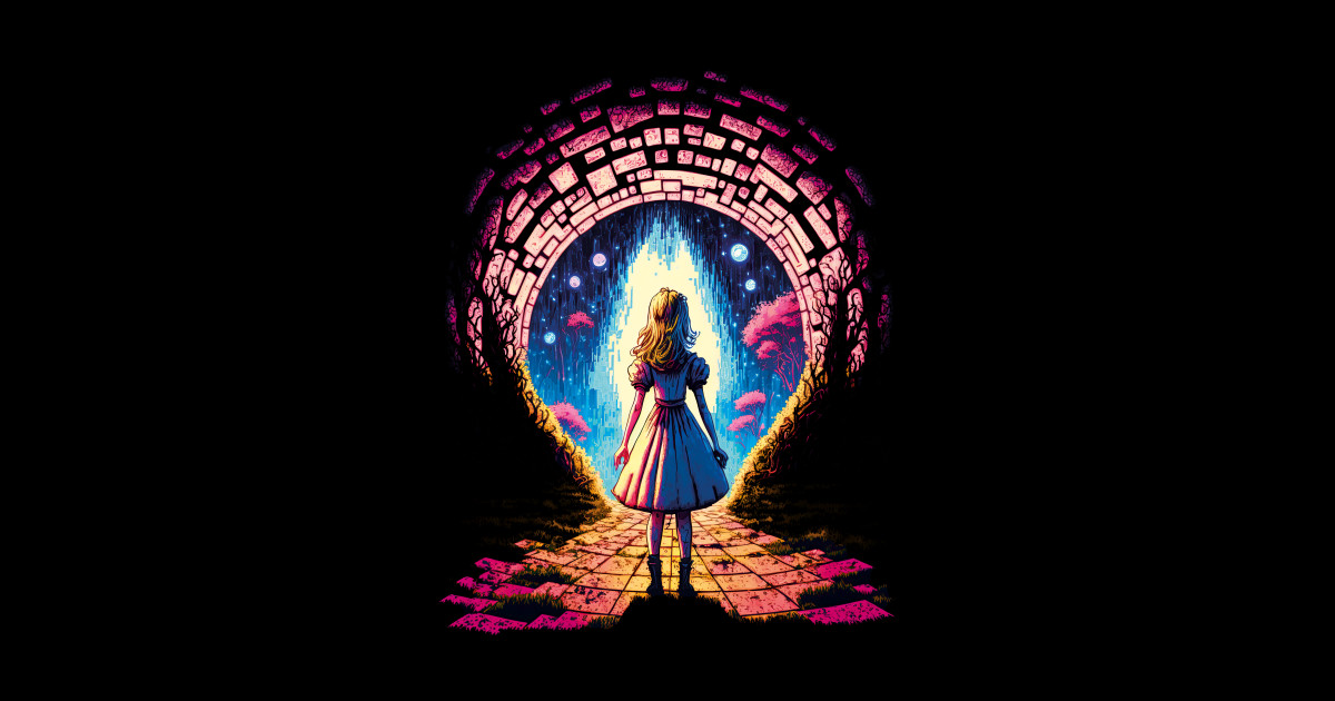 Portal to Wonderland - Alice In Wonderland - Sticker | TeePublic
