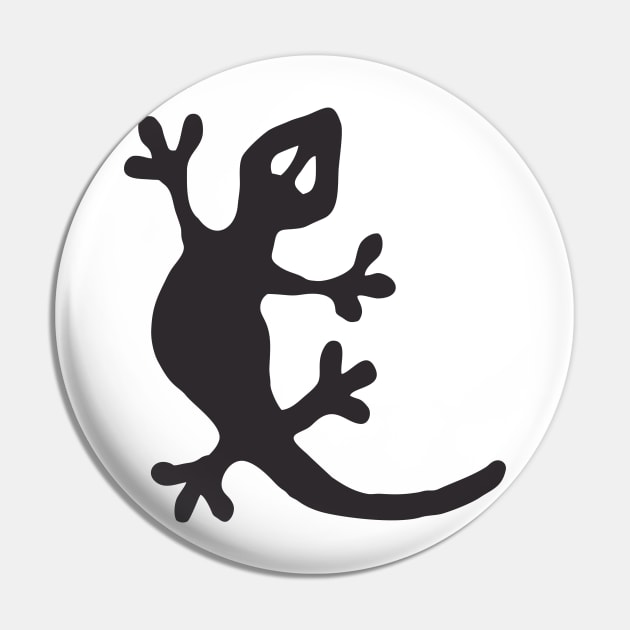 Simple Lizard Gecko Emblem Symbol - Symbol - Pin | TeePublic
