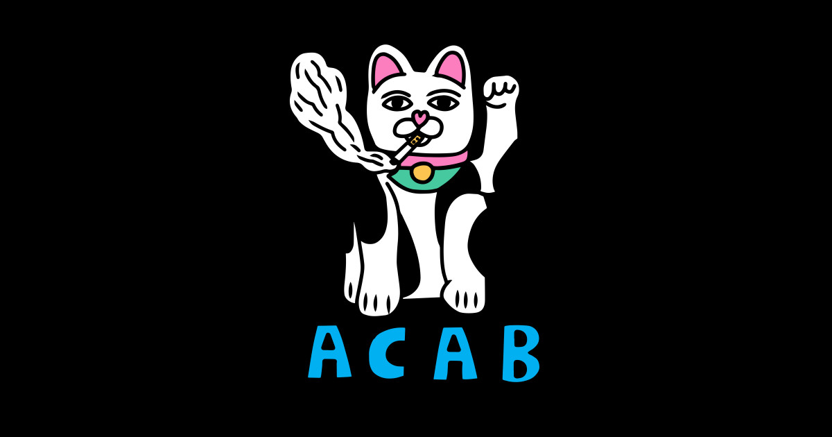 ACAB Cat - Cat - Sticker | TeePublic