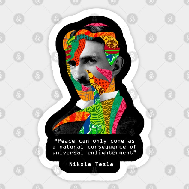 Nikola Tesla Prints Collage - Nikola Tesla - Sticker | TeePublic