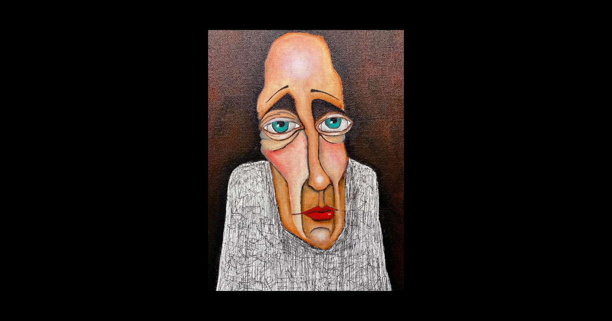 deep thought - Face - Sticker | TeePublic