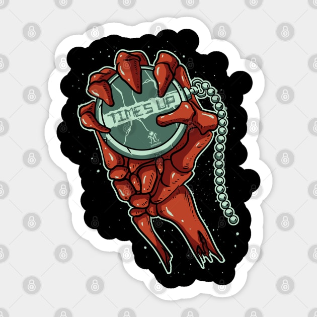 TIME'S UP! - Time - Sticker | TeePublic