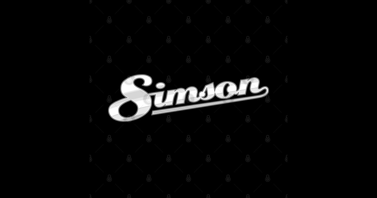 Simson Logo - Simson Logo Moped Motorcycle Ddr S51 - Sticker | TeePublic