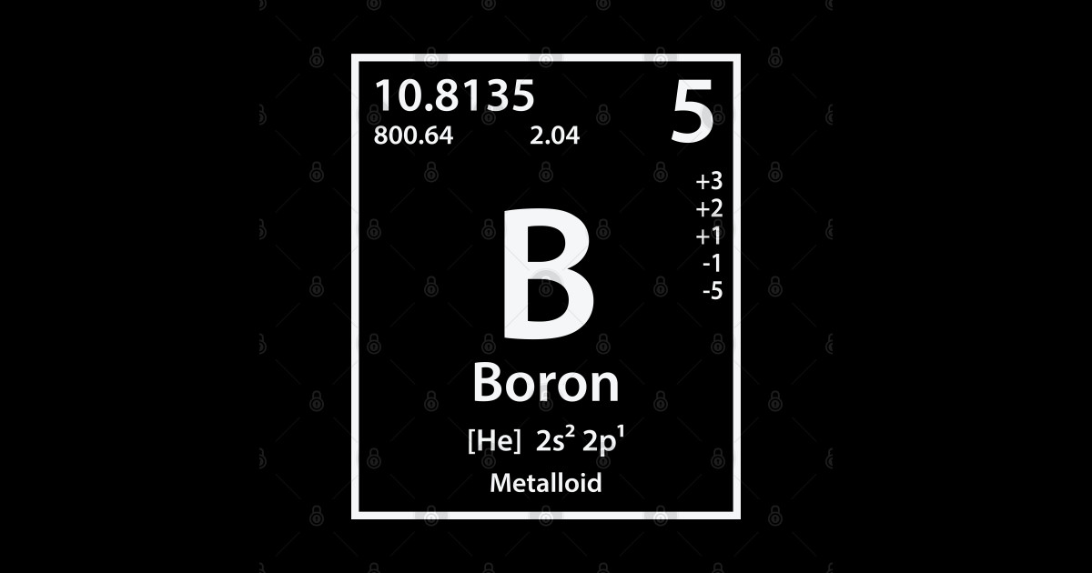 Boron Element - Boron - Sticker | TeePublic