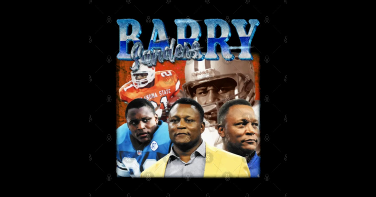 Vintage Barry Sanders Retro - Barry Sanders - Sticker | TeePublic