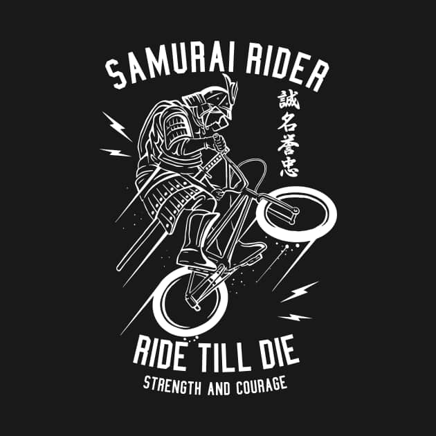 Samurai Rider - Samurai - T-Shirt | TeePublic
