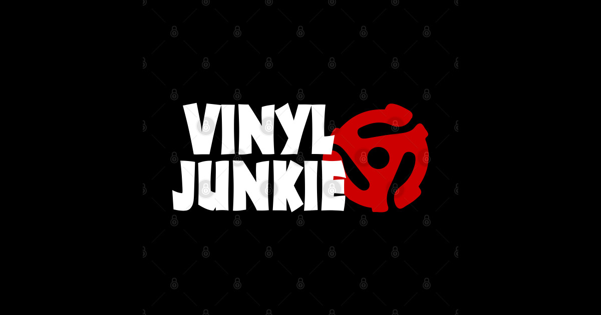Vinyl Junkie - Music - Sticker | TeePublic