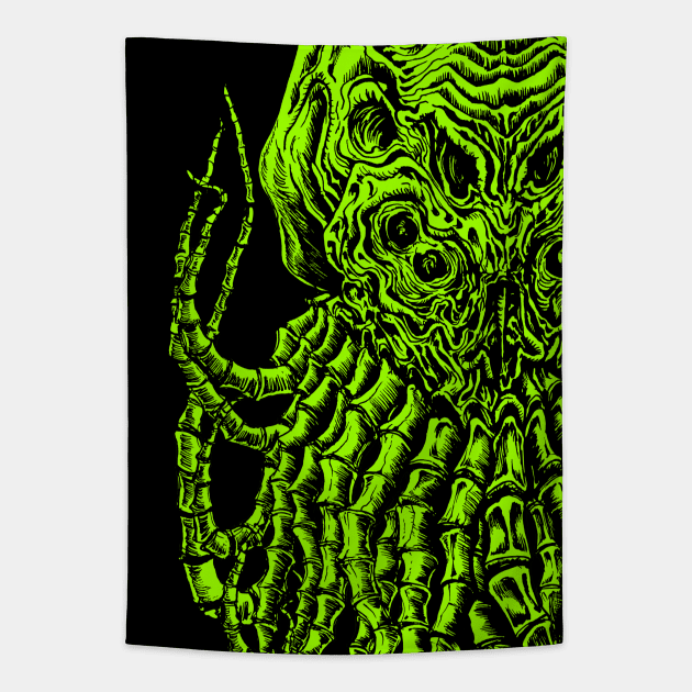 Cthulhu Skull - Cthulhu - Tapestry | TeePublic