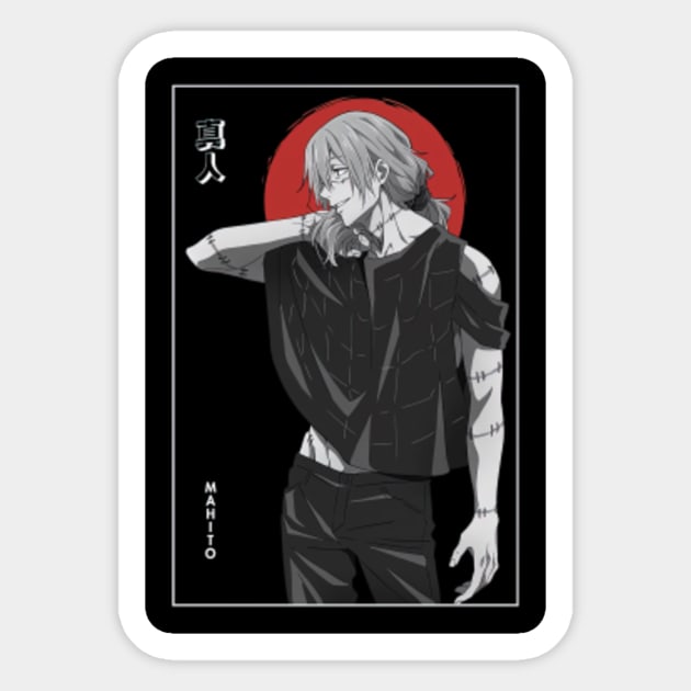 Mahito JJK Simple Black Red and White - Mahito Jjk Simple Black Red And ...
