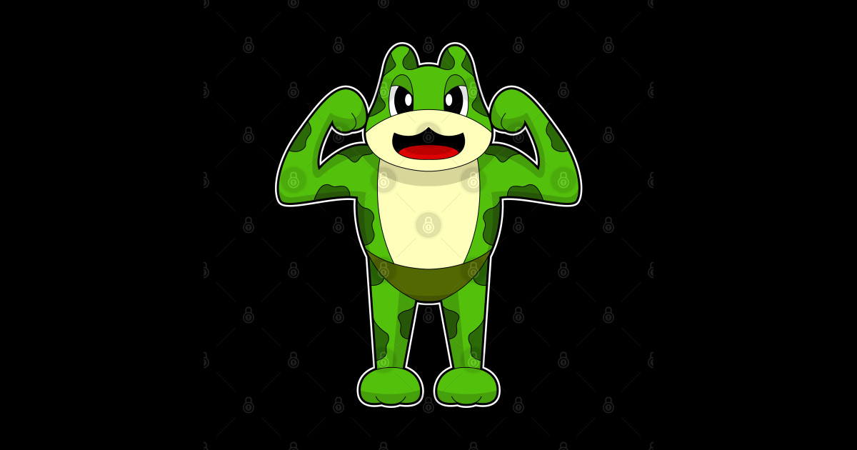 Frog Bodybuilder Bodybuilding - Frog - Sticker | TeePublic