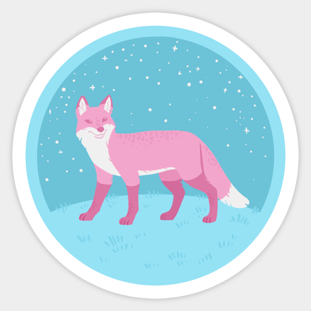 Trans Fox - Pride - Sticker | TeePublic