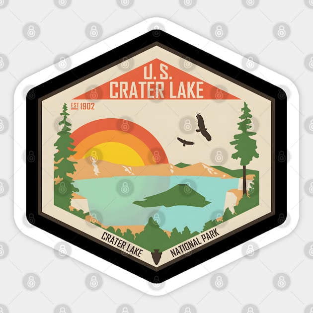 Crater Lake National Park - Crater Lake National Park - Sticker | TeePublic