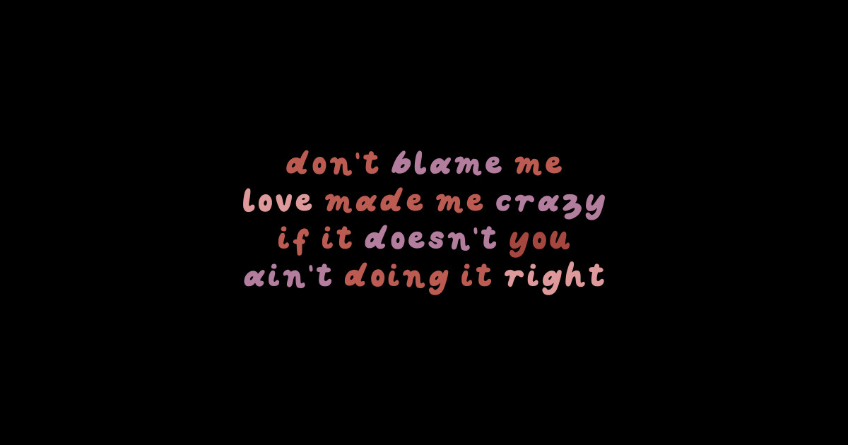 Don’t blame me lyrics - Reputation - Posters and Art Prints | TeePublic