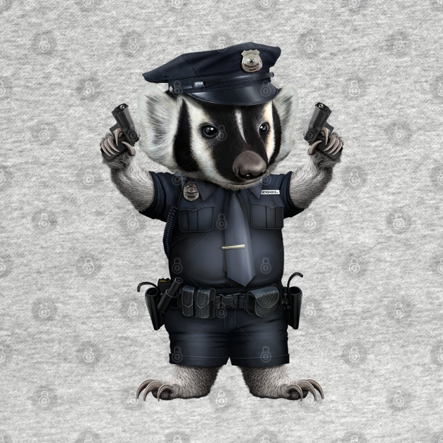BADGER POLICE - Badger - T-Shirt | TeePublic