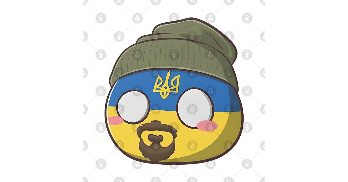 Ukraineball Countryball Budanov Polandball - Polandball - T-Shirt ...