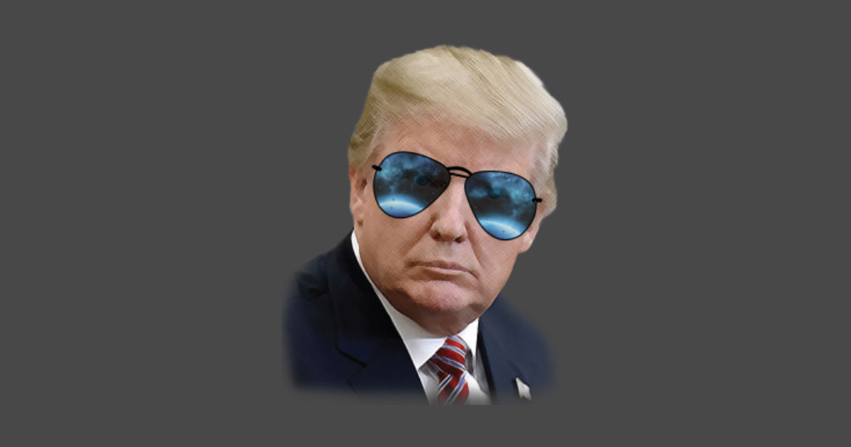 Usa President Donald Trump Space Galaxy Sunglasses T Shirt Trump Sticker Teepublic