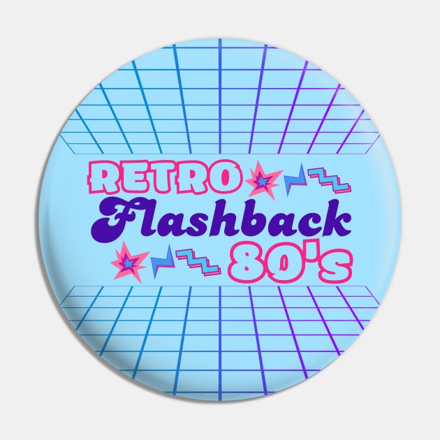 Retro Flashback: Relive the 80's Groove! - 1980s - Pin | TeePublic