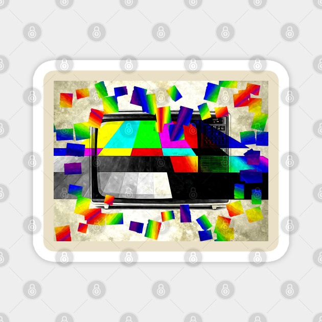 TV Color Bars - Television - Magnet | TeePublic