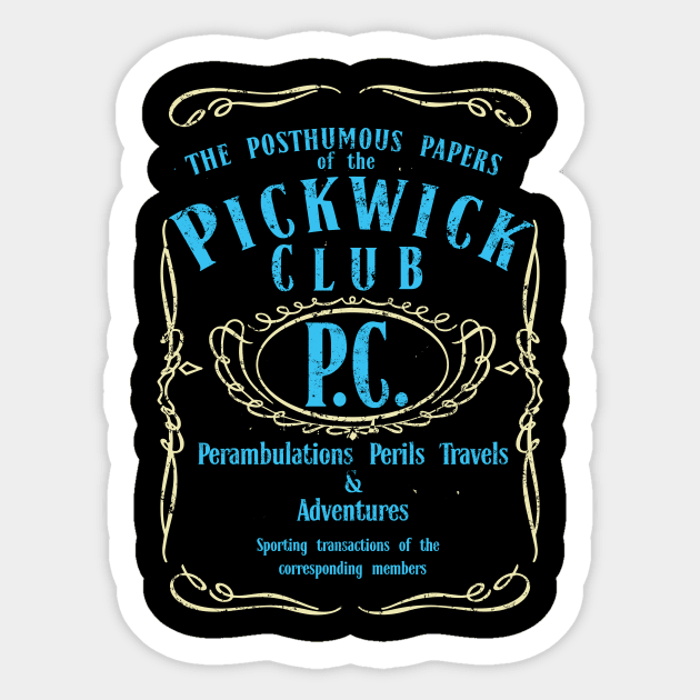 THE PICKWICK CLUB - Literature - Sticker | TeePublic