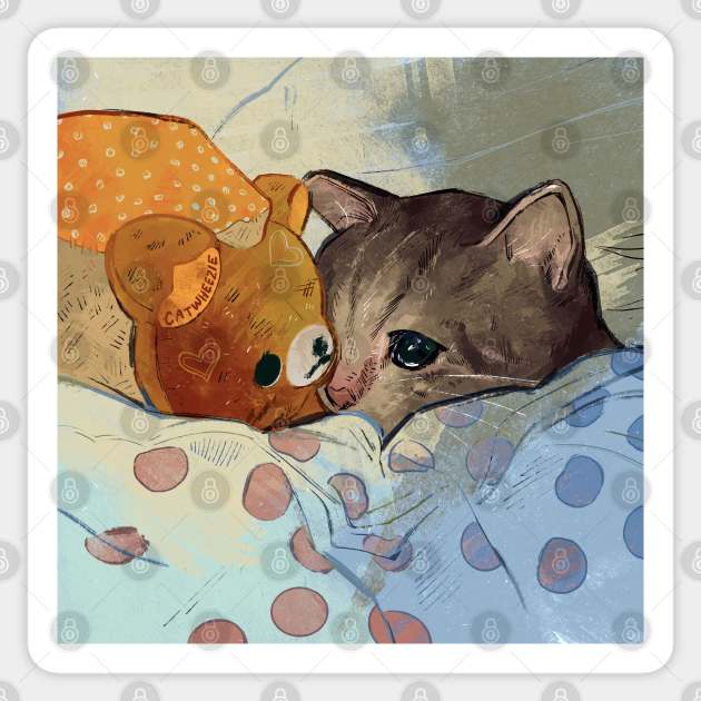 Sad Boi Hours - Cats - Sticker | TeePublic