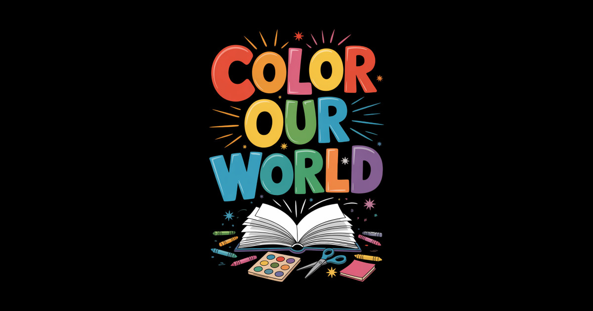 Color Our World Summer Reading 2025 Flower Beach Book Lover - Color Our ...