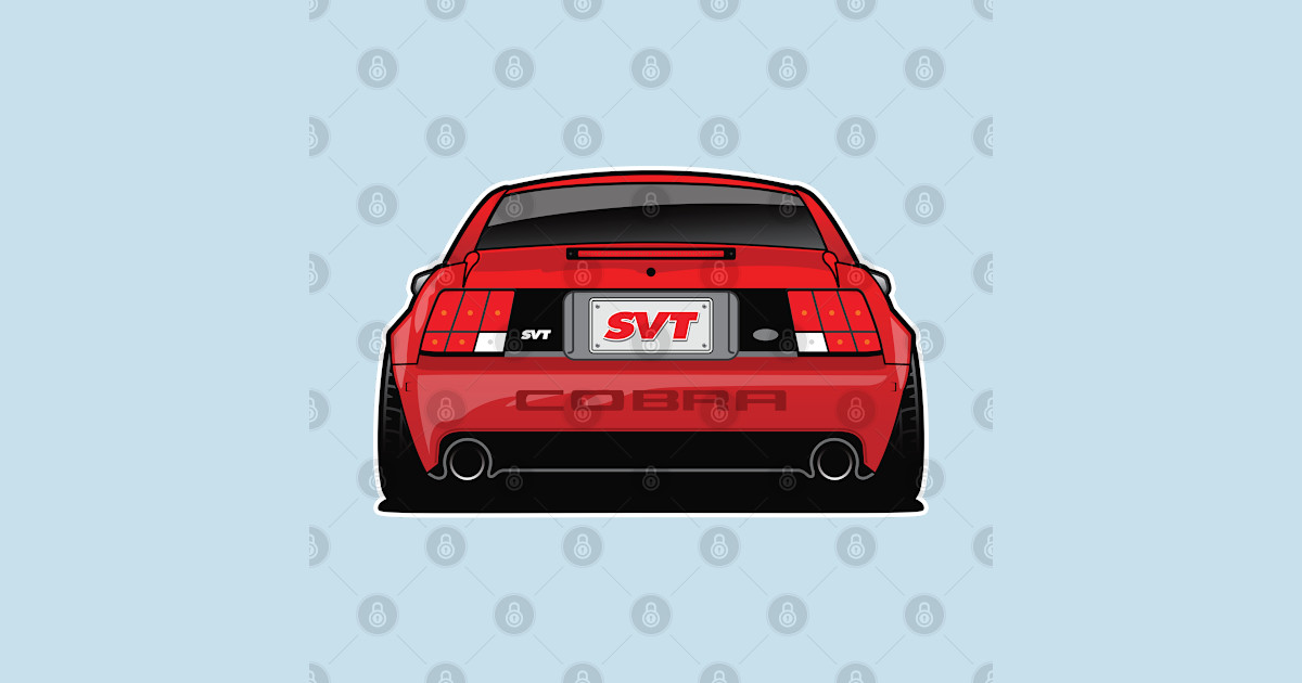 4th Gen Mustang Terminator Red - Mustang - T-Shirt | TeePublic