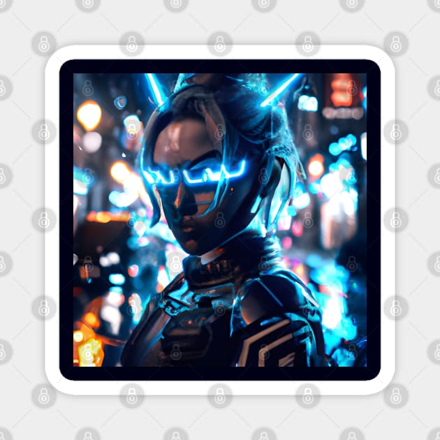 Cyberpunk Hotties (36) - Beautiful Sci fi Women - Cyberpunk - Magnet ...