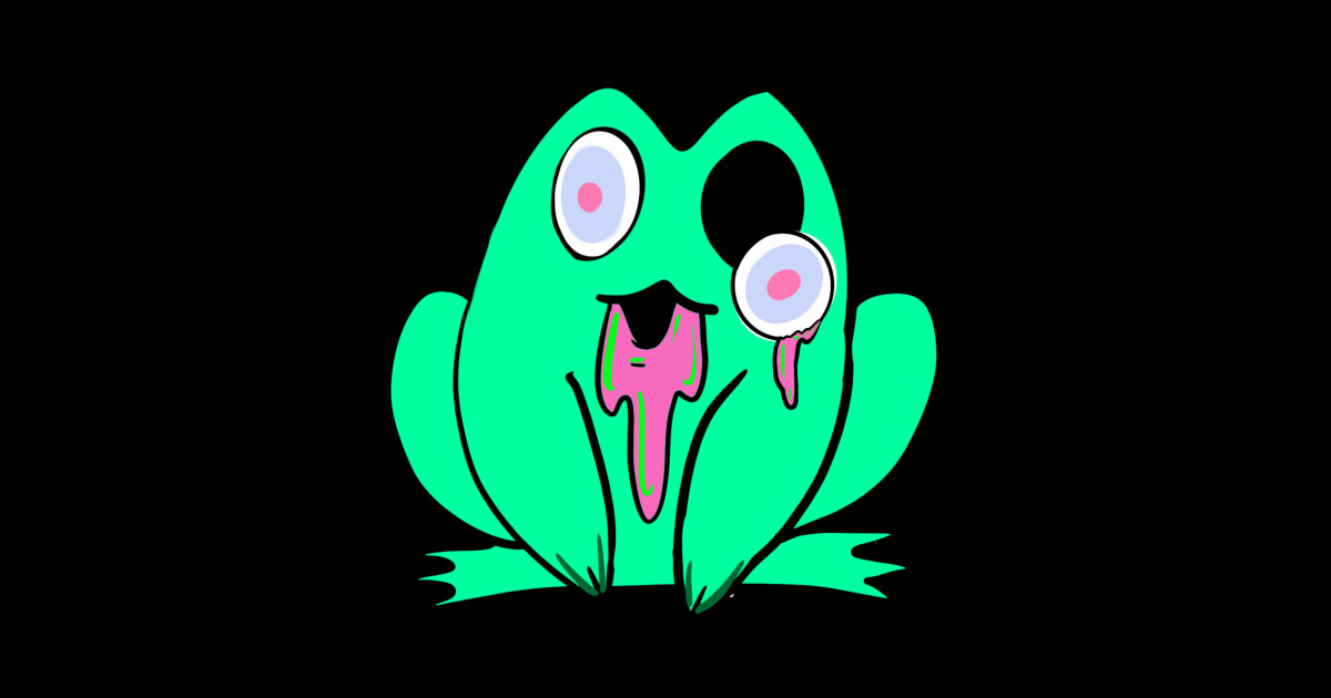 Zombie Frog - Zombie Frog - Sticker | TeePublic
