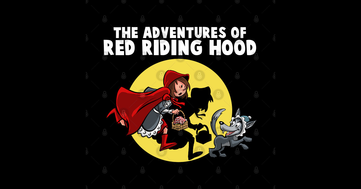 The Adventures of Red Riding Hood - Little Red Riding Hood - Sticker ...