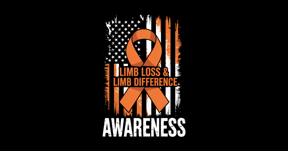 Limb Loss and Limb Difference Awareness Month USA Flag - Limb Loss And ...