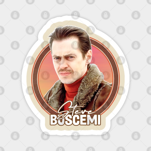 Steve Buscemi // Retro Style Fan Art Design - Steve Buscemi - Magnet ...