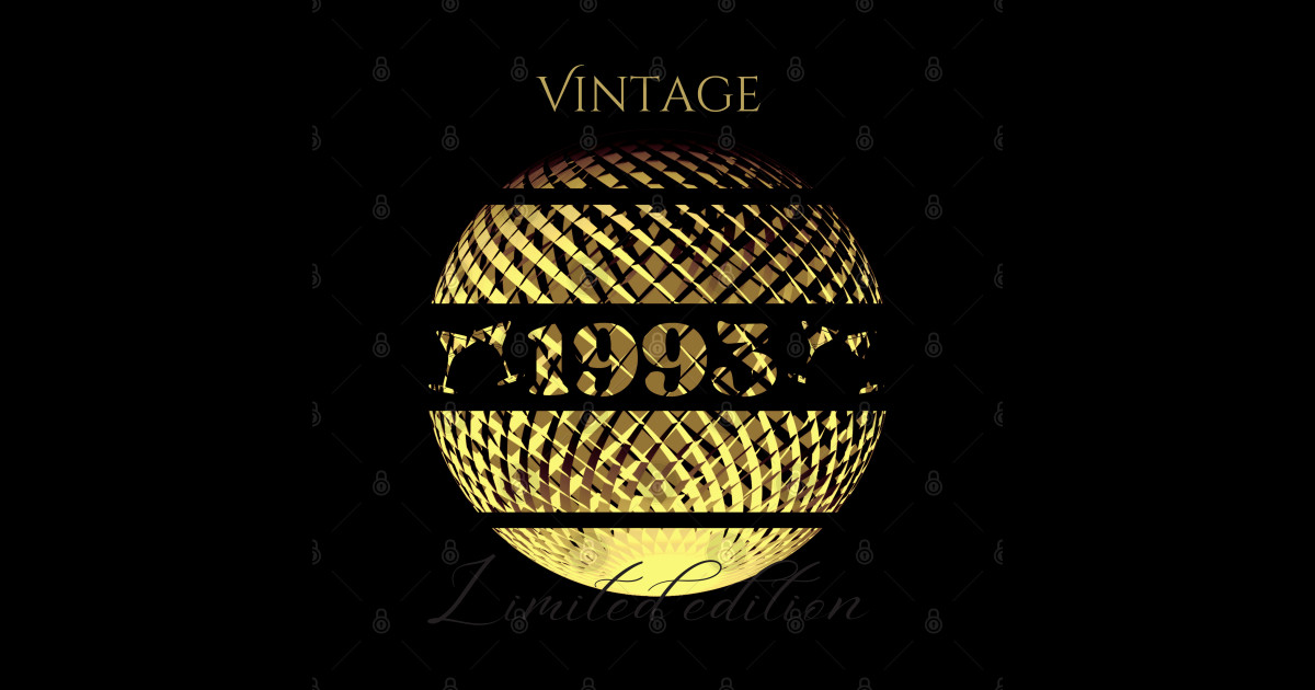 Vintage 1993 limited edition gold - 1993 - Sticker | TeePublic